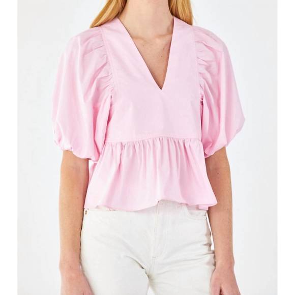 HUNTER BELL | Tops | New Hunter Bell Landry Top In Pink Bloom | Poshmark